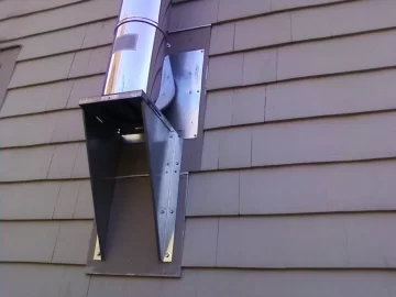 Wall thimble installation with beveled cedar siding | Hearth.com Forums ...