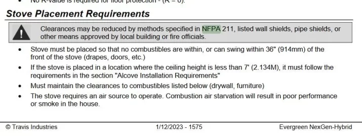 NFPA 211 Question | Hearth.com Forums Home