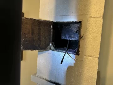 Chimney clean out not sealed. | Hearth.com Forums Home