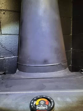 Stove Pipe Oval to Round Connector on Defiant | Hearth.com Forums Home