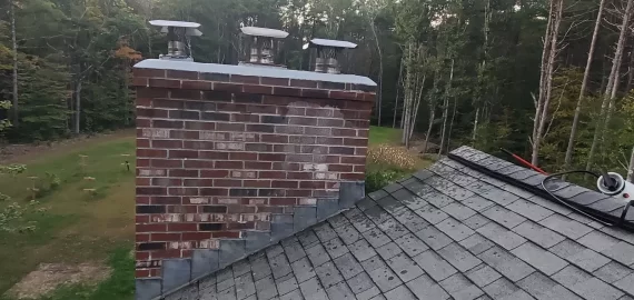 Chimney flue back drafting down the adjacent flue. Chimney extension ...