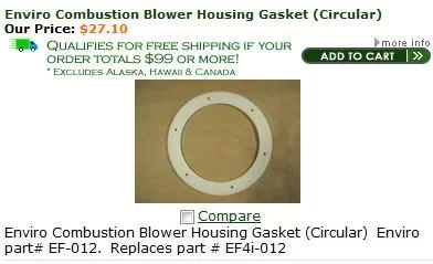 Make your own Combustion Blower Hi Temp Lytherm Gasket from Sheet ...