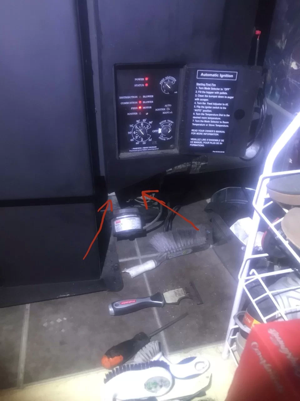 It’s just under and behind the control panel | Hearth.com Forums Home